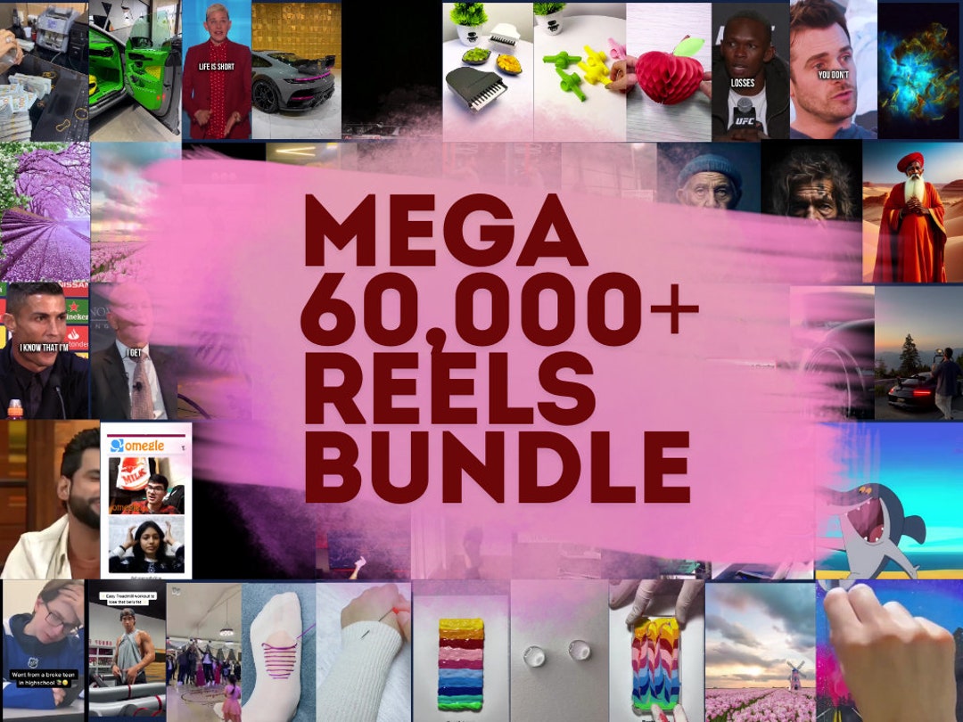 Mega Reels Bundle- 60,000+ Reels Bundle | AI Motivational Reels ...