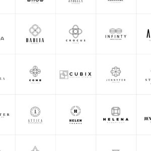 100 Geometric Logo,logos Geometric,premade Logo Design,shop Logo ...