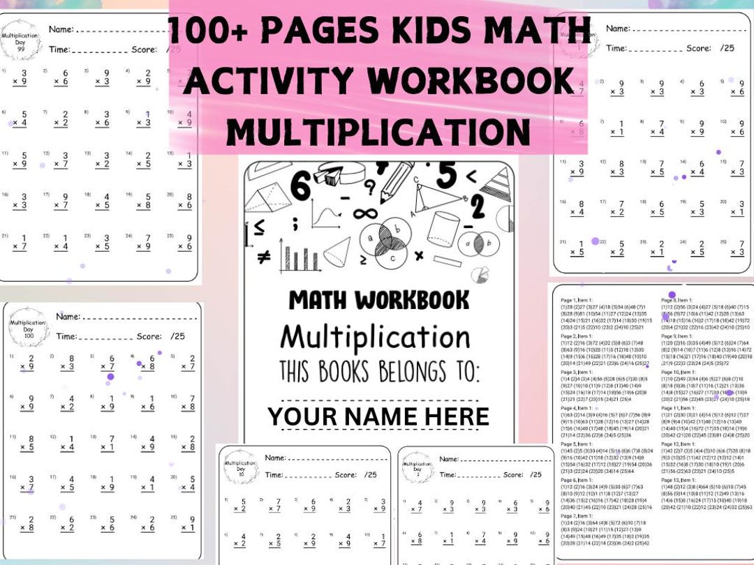 100+ Multiplication Math Activity,home School Maths,maths Worksheets ...