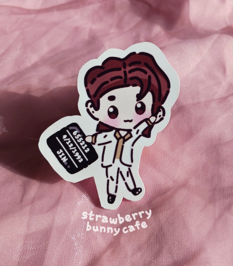 7pc Bts Chibi Stickers Etsy