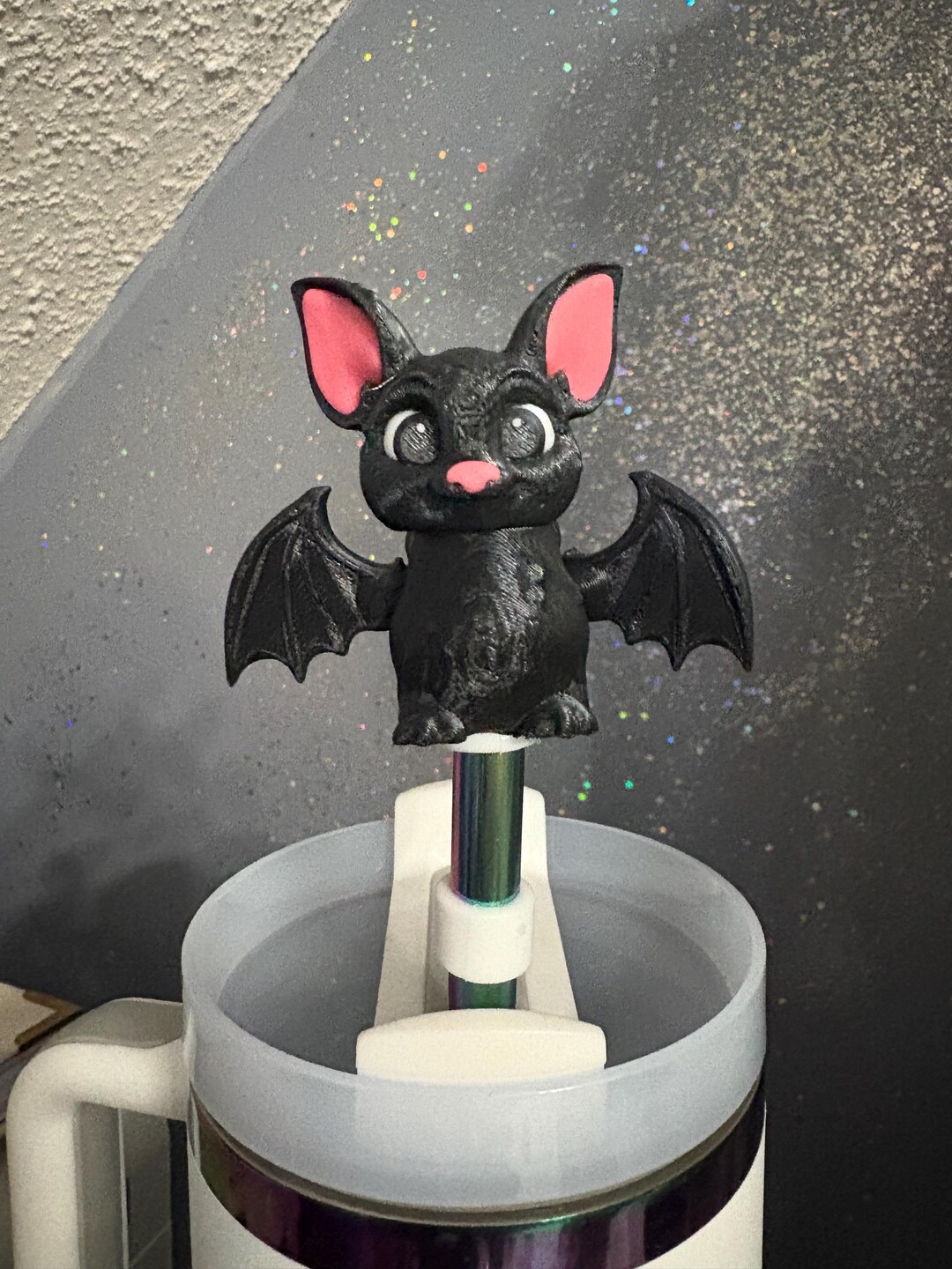 Bat Straw Topper - Etsy
