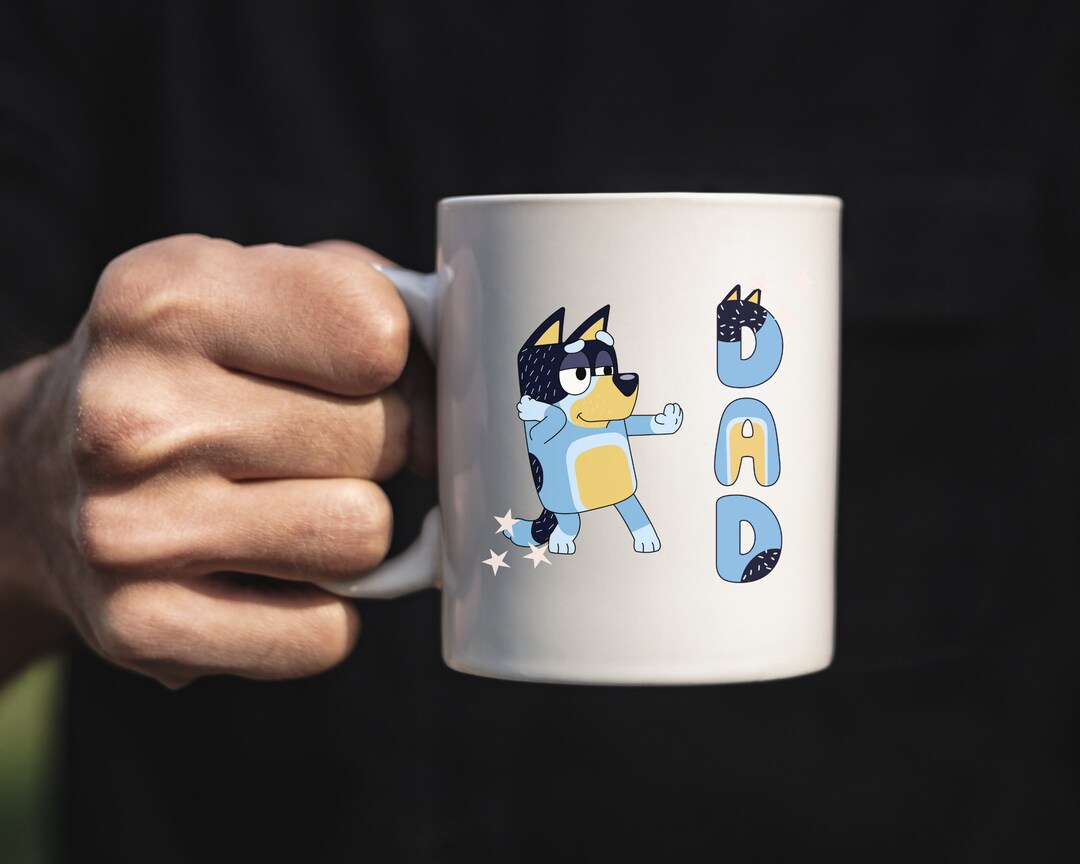 Bluey Dad Mug, Best Dad Ever Mug, Personalized Bluey Dad Mug, Bluey ...