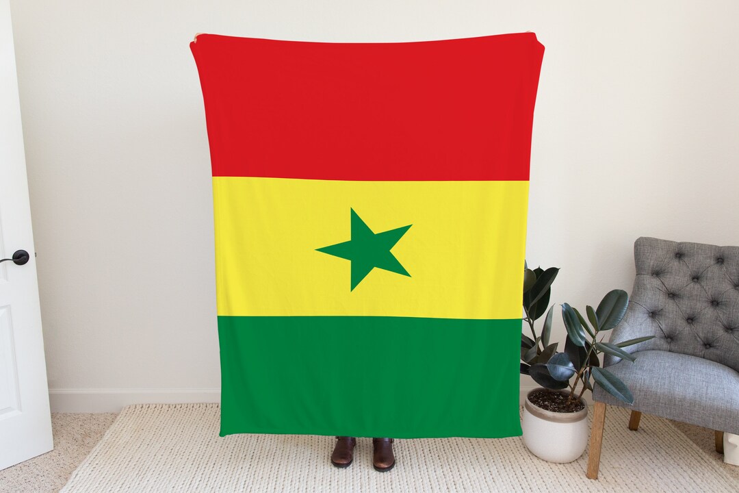 Senegal Flag Blanket, Senegal Country Blanket, Blanket for Senegal ...