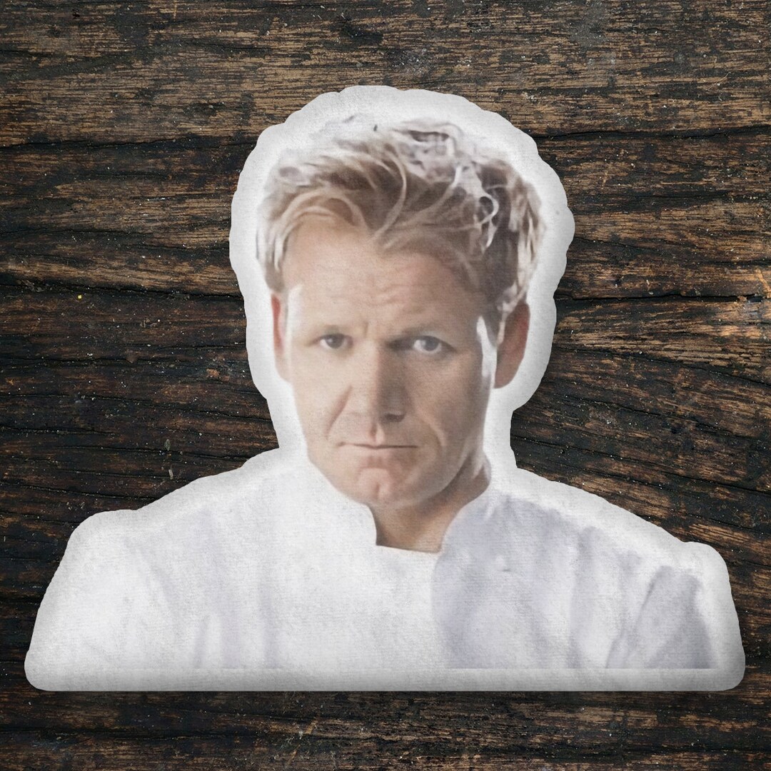 Gordon Ramsay Custom Shaped Pillow, Custom Shape Pillow Gift Idea, Gift ...