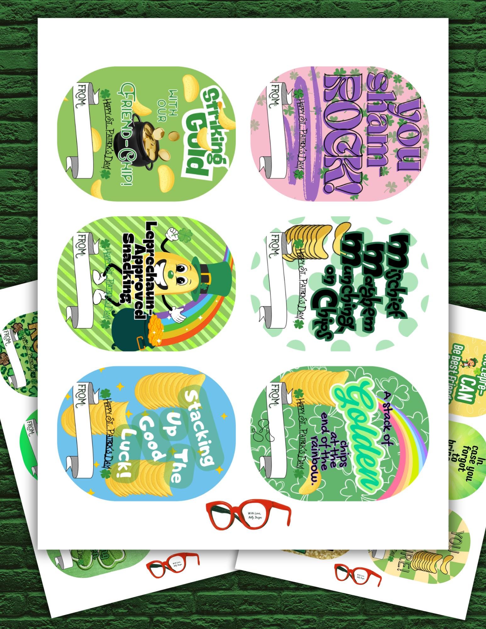 Printable Pringles Chips St. Patrick's Day Labels Fun and Easy ...