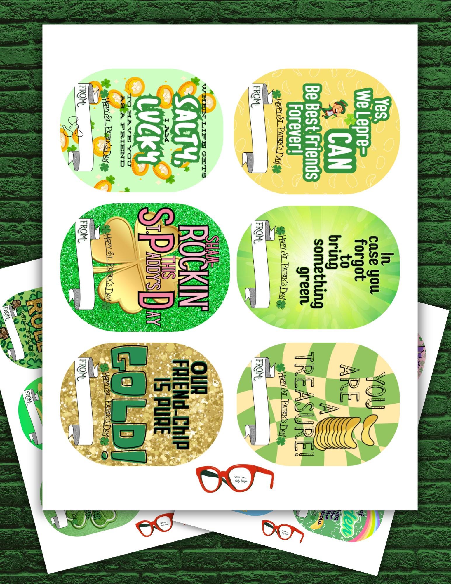 Printable Pringles Chips St. Patrick's Day Labels Fun and Easy ...