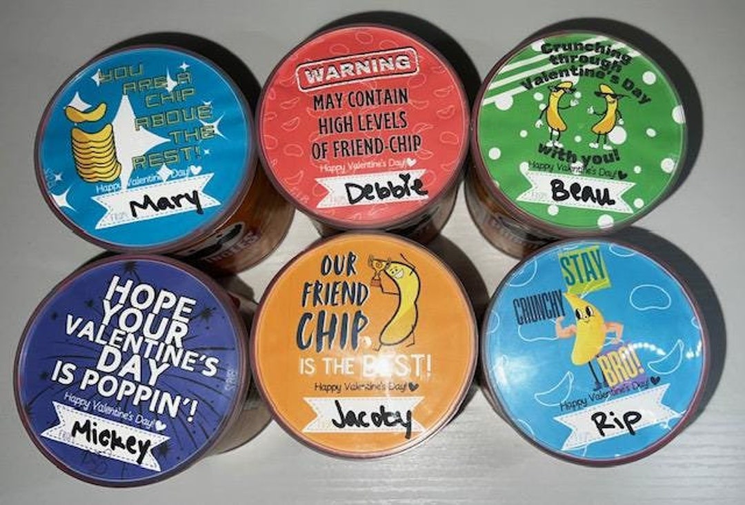 Printable Pringles Chips Valentine’s Day Labels Fun and Easy Classroom ...