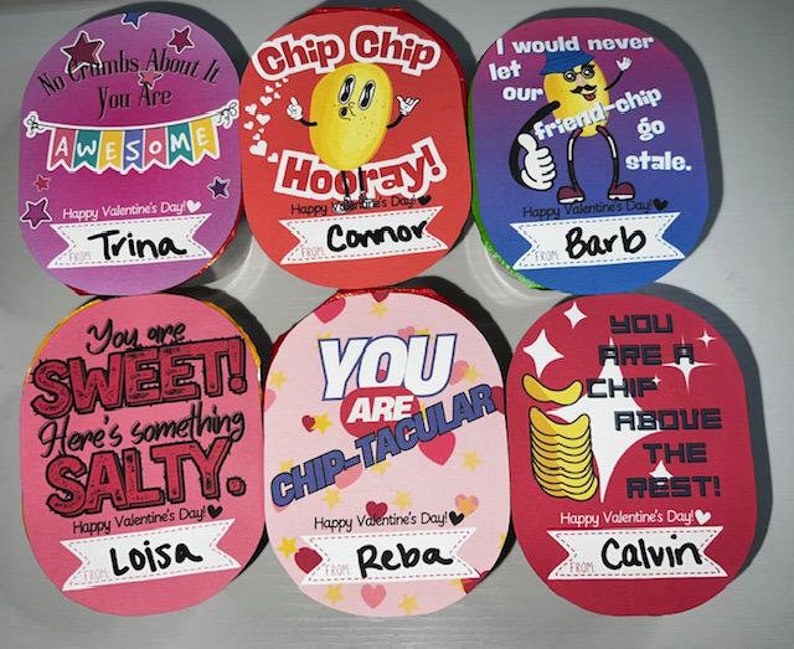 Printable Pringles Chips Valentine’s Day Labels Fun and Easy Classroom ...