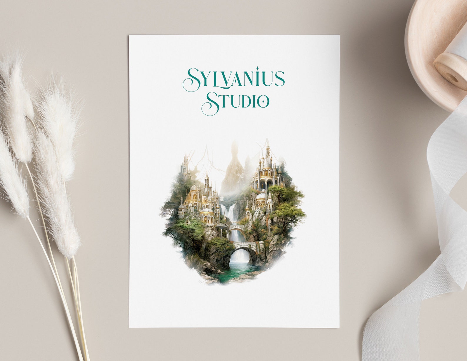 15 Mystical Elven Realms Clipart Bundle, Enchanted Land of the Elves ...