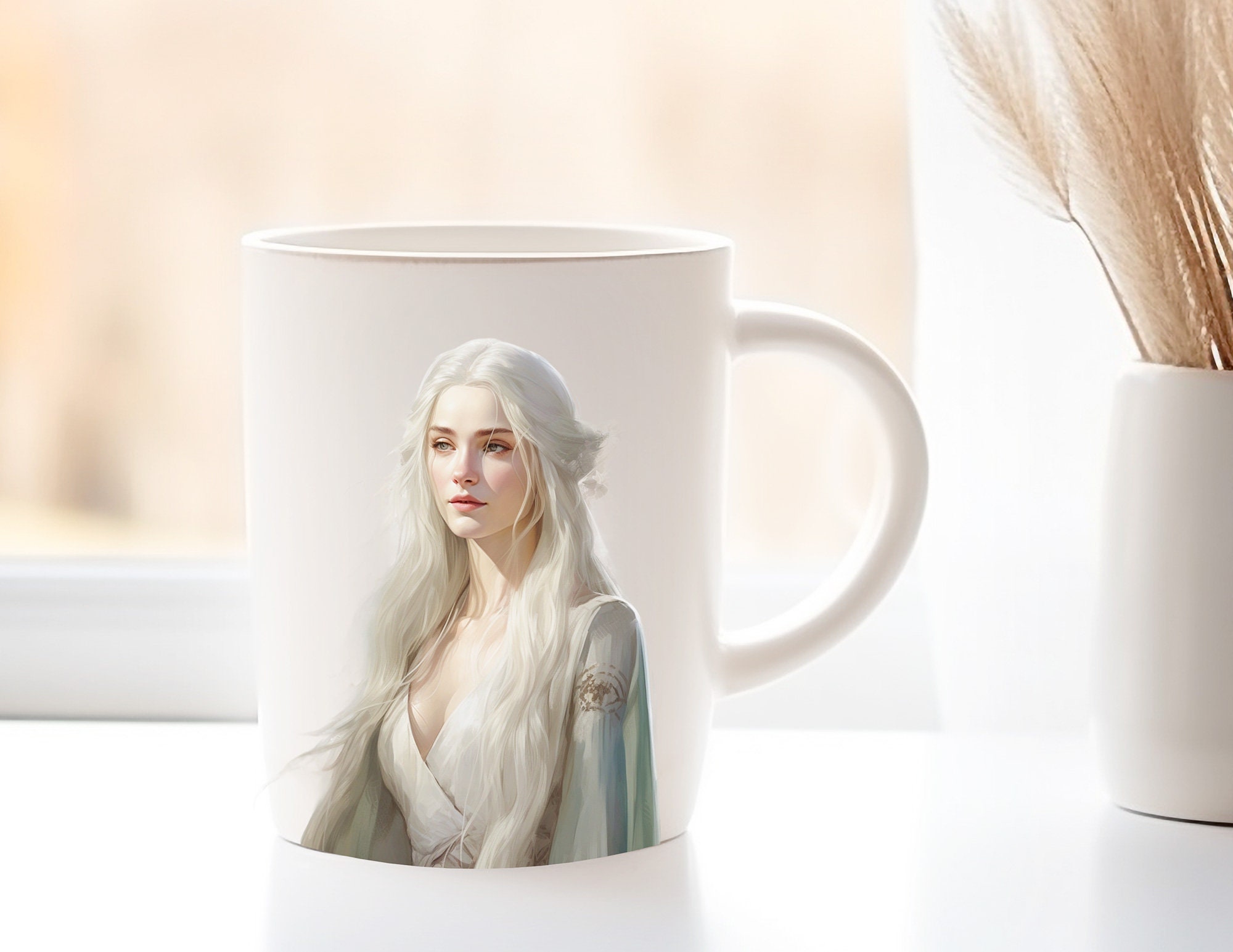 14 Ethereal Elven Maidens Clipart Bundle, Fairytale Elf Portraits ...