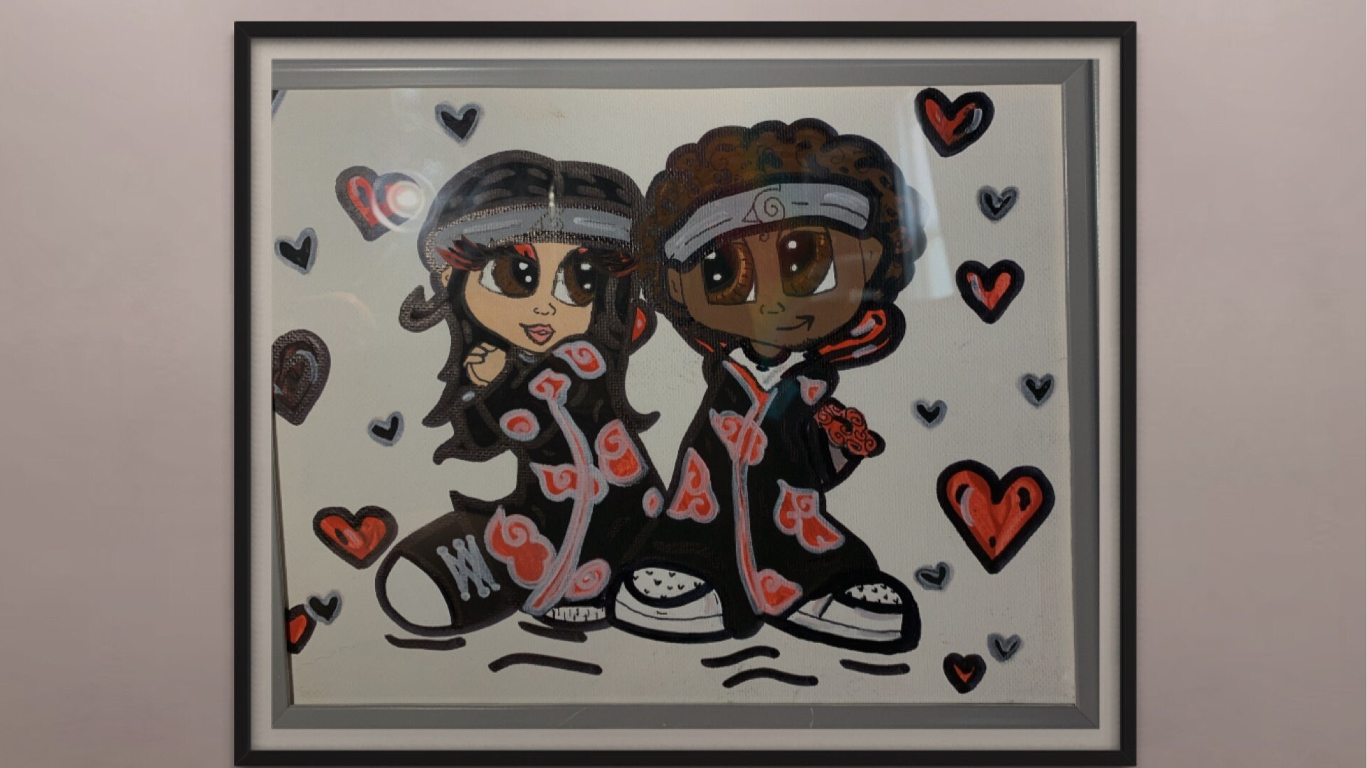 Couples Cartoon Acrylic Paintings custom - Etsy