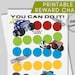 Kids Monster Truck Reward Chart, Printable Truck Behavior Chart ...