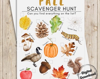 Printable Pumpkin Patch Scavenger Hunt, Kids Pumpkin Treasure Hunt ...
