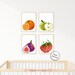 Fruit & Vegetable Set of 10 Posters Kids Room Posters Farmers Market ...