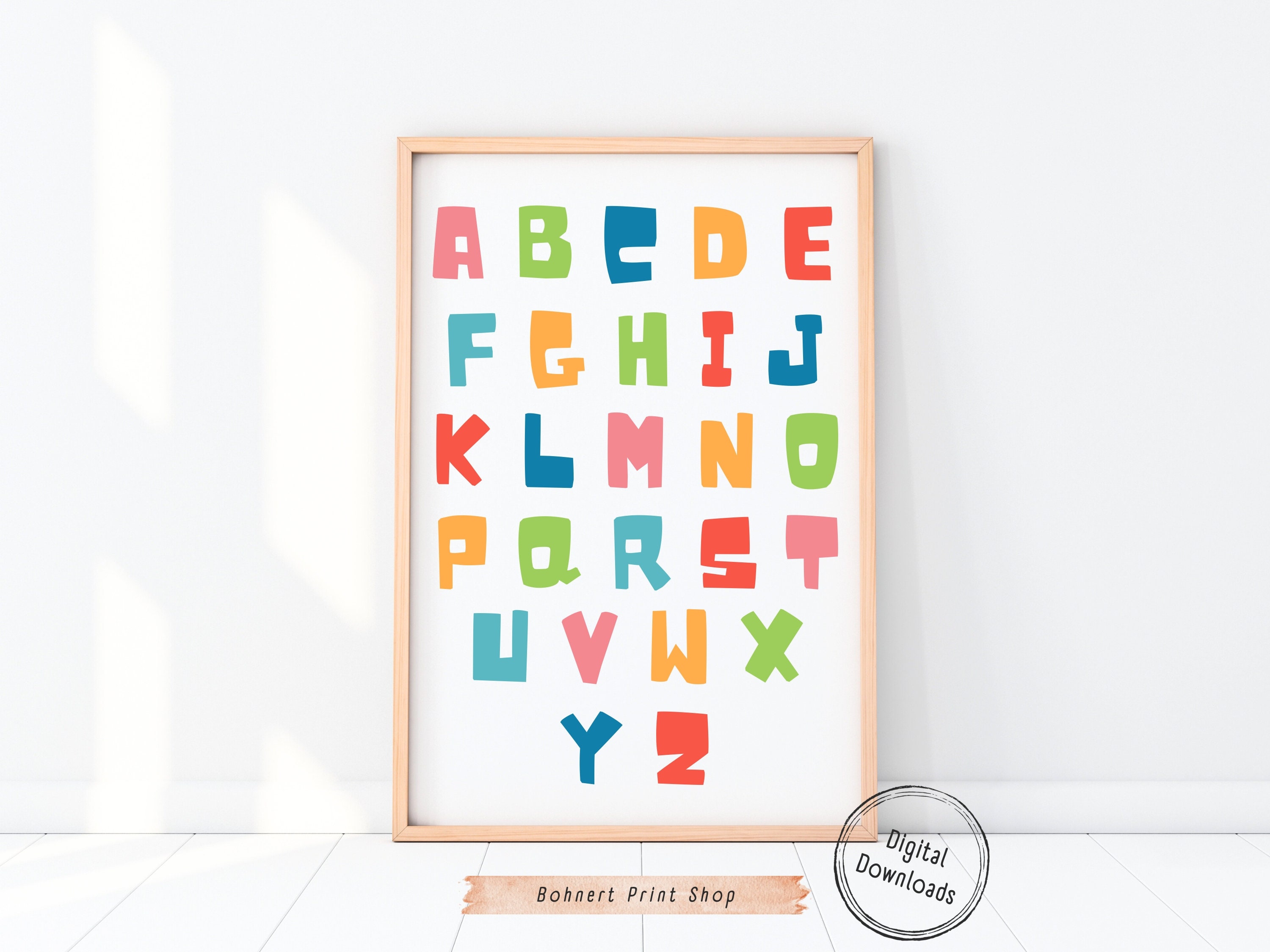Let's Read Let's Learn Alphabet Posters Kids - Etsy