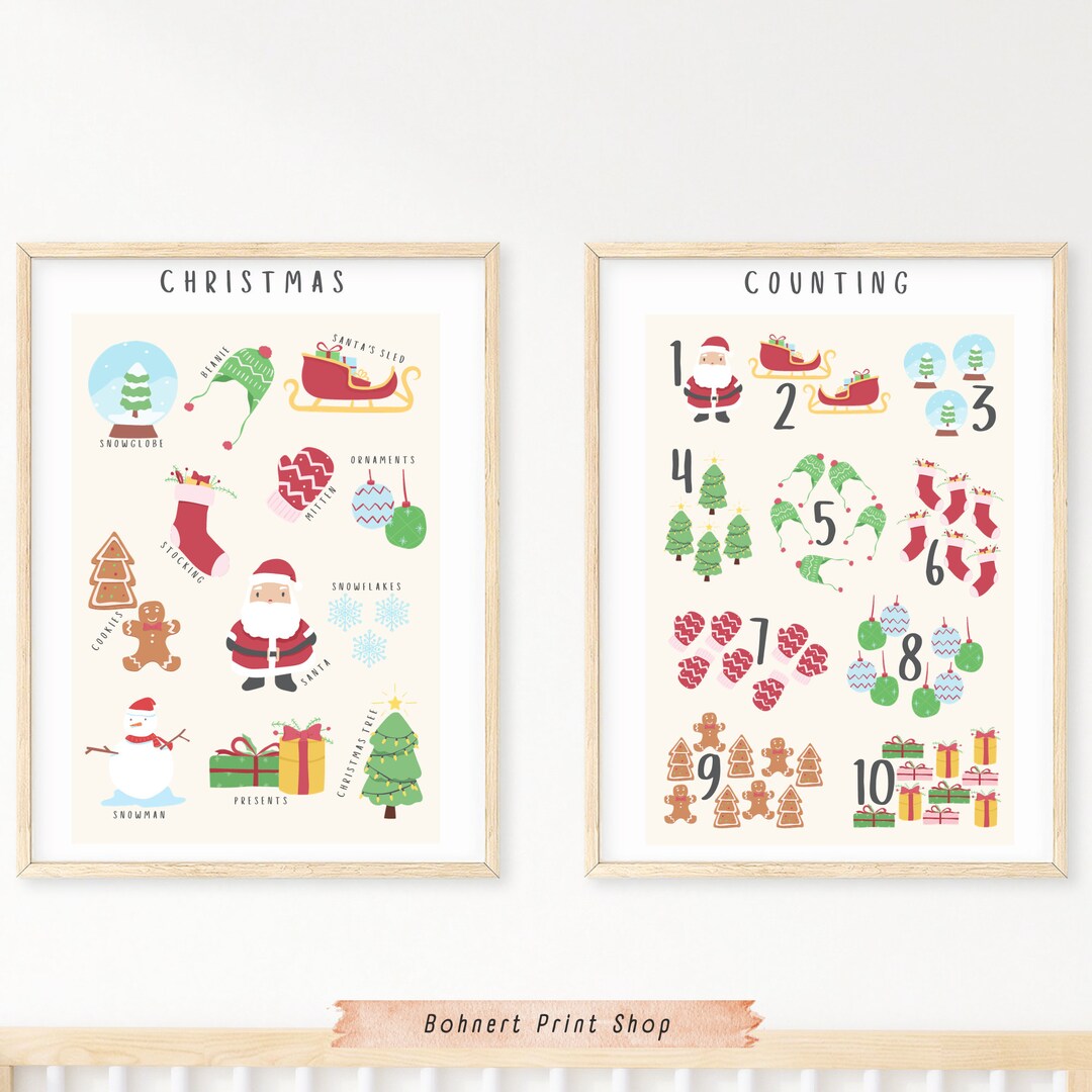 Educational Christmas Poster | Homeschool Printables | Classroom Poster ...