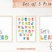 Let's Read Let's Learn Alphabet Posters Kids - Etsy