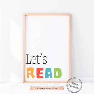 Let's Read Let's Learn Alphabet Posters Kids - Etsy