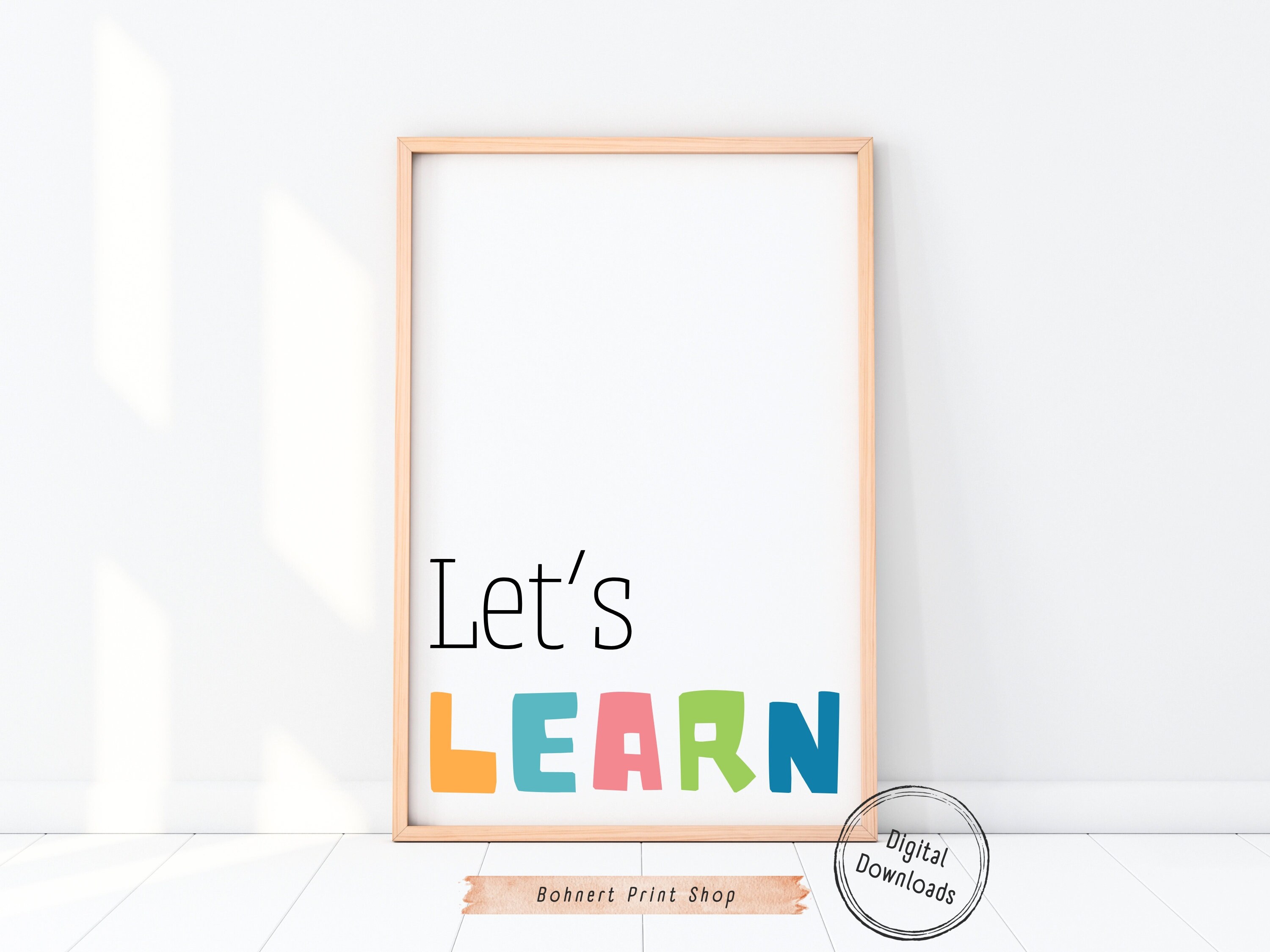 Let's Read Let's Learn Alphabet Posters Kids - Etsy