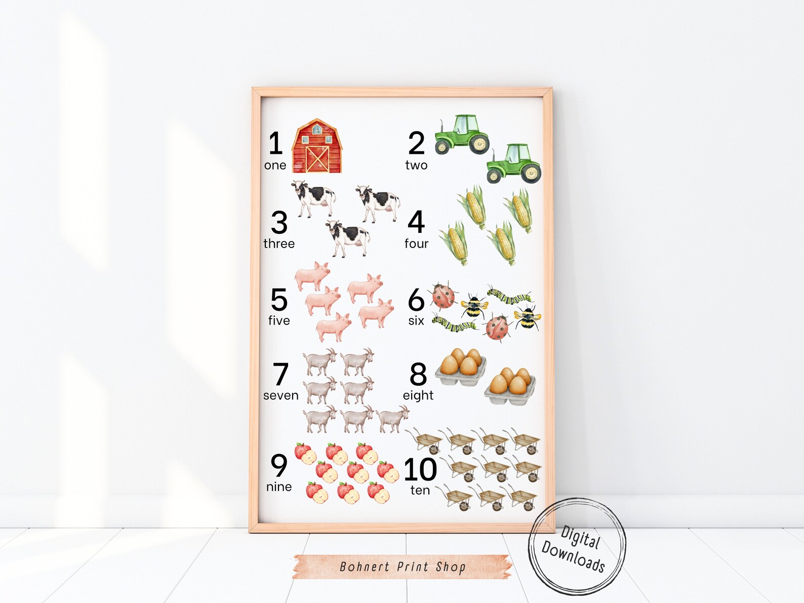 Farm Theme Nursery Bundle of 6 Prints Kids Farm Theme Posters Farm ...