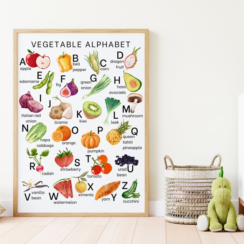 Interactive Kids Farm Alphabet Printable, Educational Nursery Printable ...