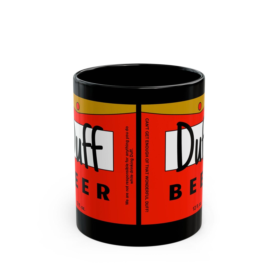 Funny Simpsons Fan Mug, Duff Beer Inspired Coffee Cup - Etsy