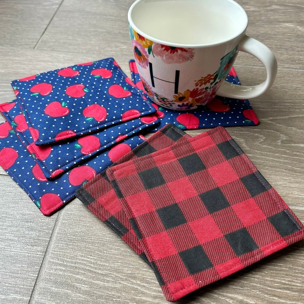 Apple Coasters - Etsy