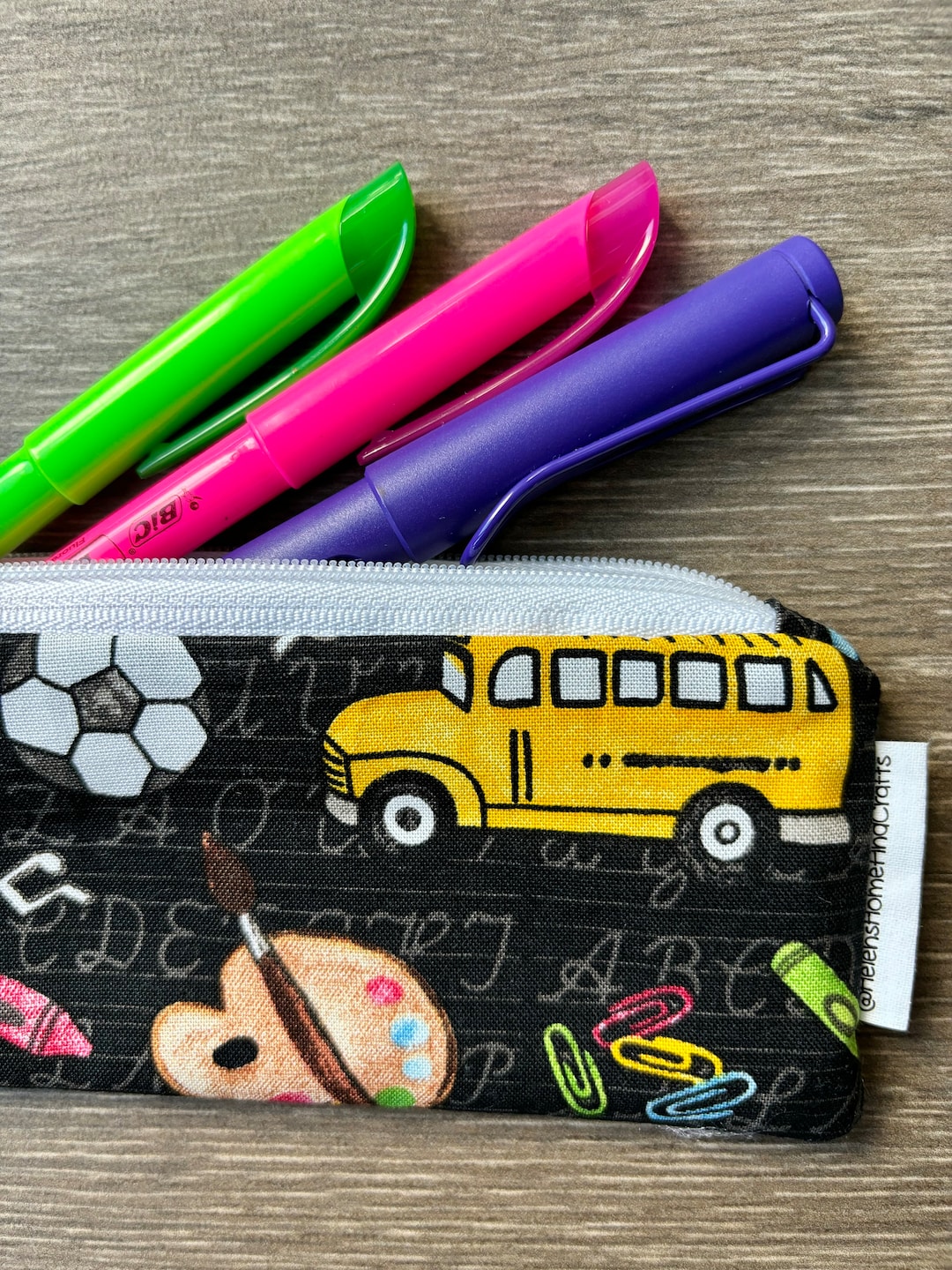 School Themed Pencil Pouch - Etsy