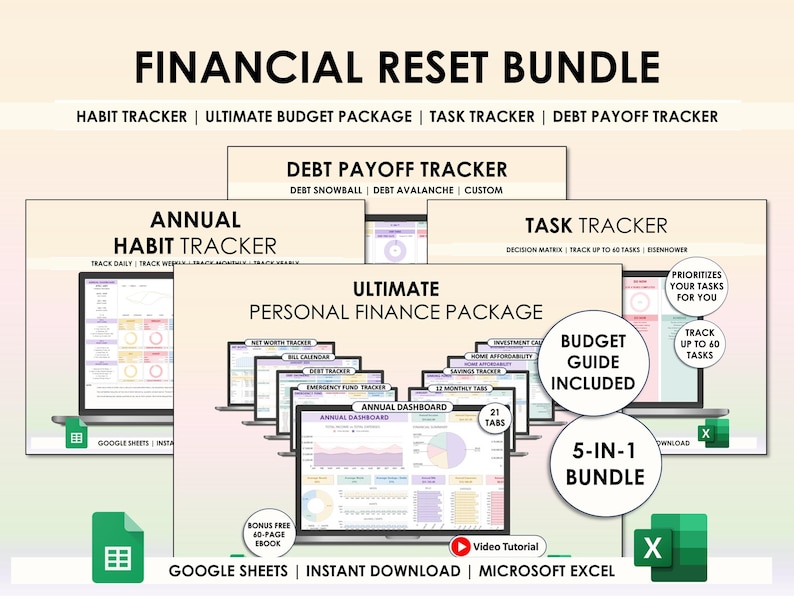 Ultimate Annual Budget Spreadsheet Monthly Budget Template Google ...