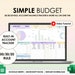 Simple Budget Spreadsheet Google Sheet Excel Monthly Biweekly Budget ...