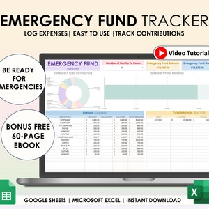 Emergency Fund Spreadsheet Google Sheets Excel Spreadsheet Emergency ...