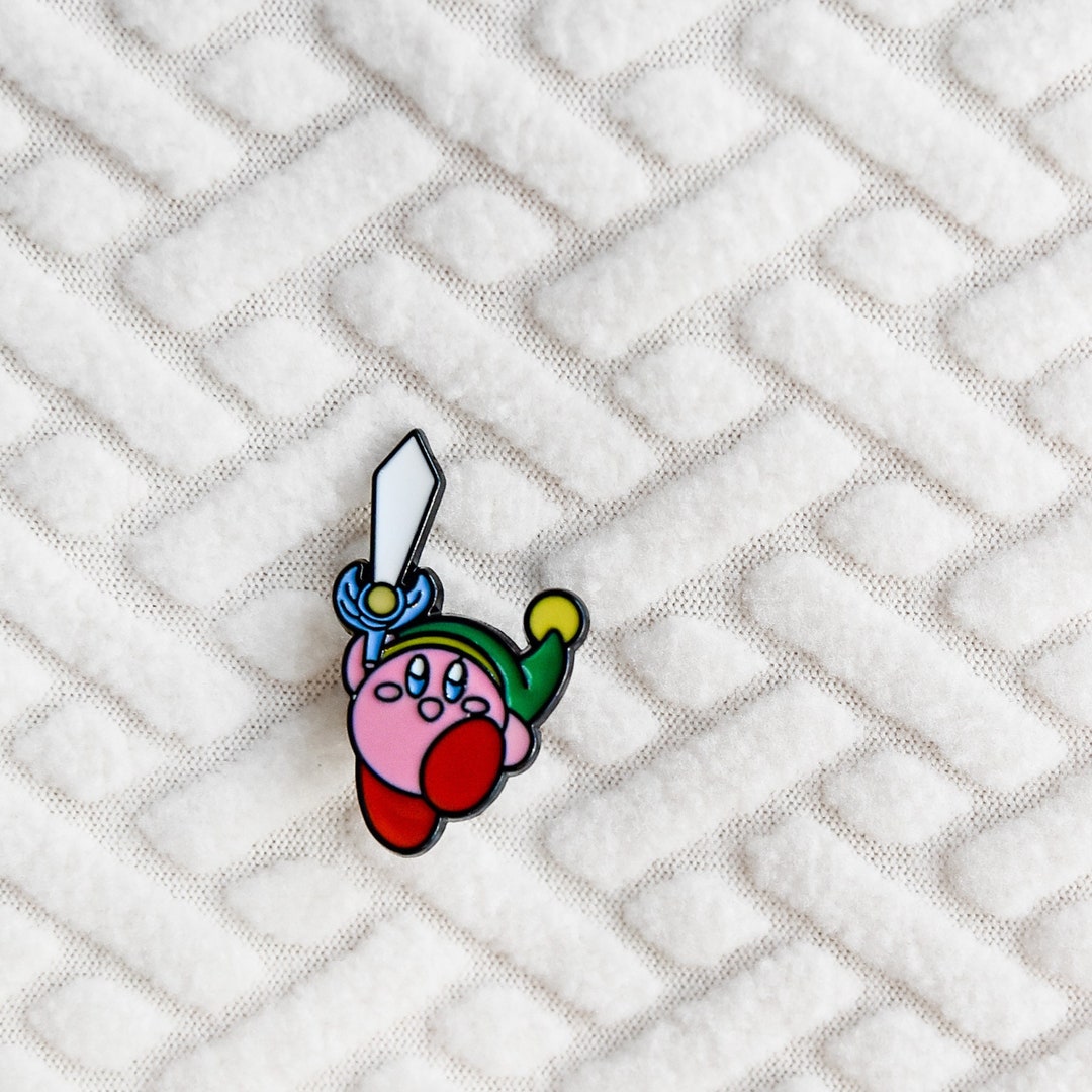Pink Anime Cartoon With Sword Gaming Pin Badge - Nostalgic Artistic Pin ...