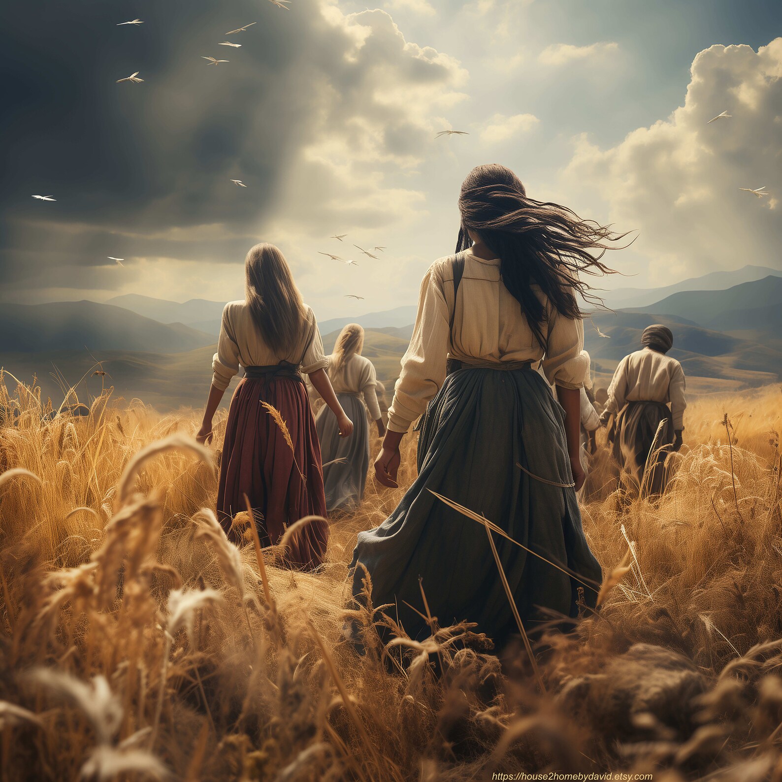 AI Generated Image of Psalm 107, Digital Print, Digital Art, Wall Art ...