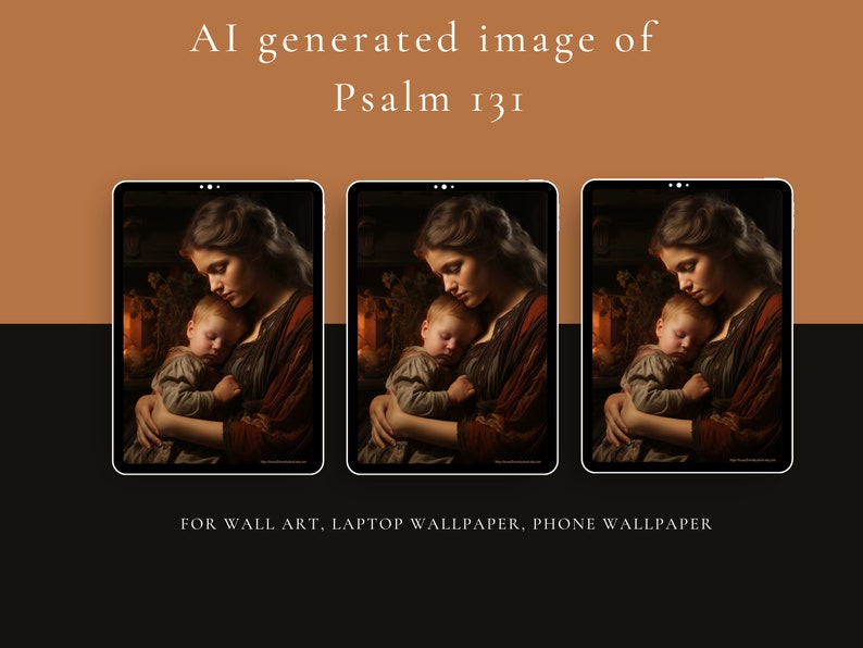 AI Generated Image of Psalm 131, Digital Print, Digital Art, Wall Art ...