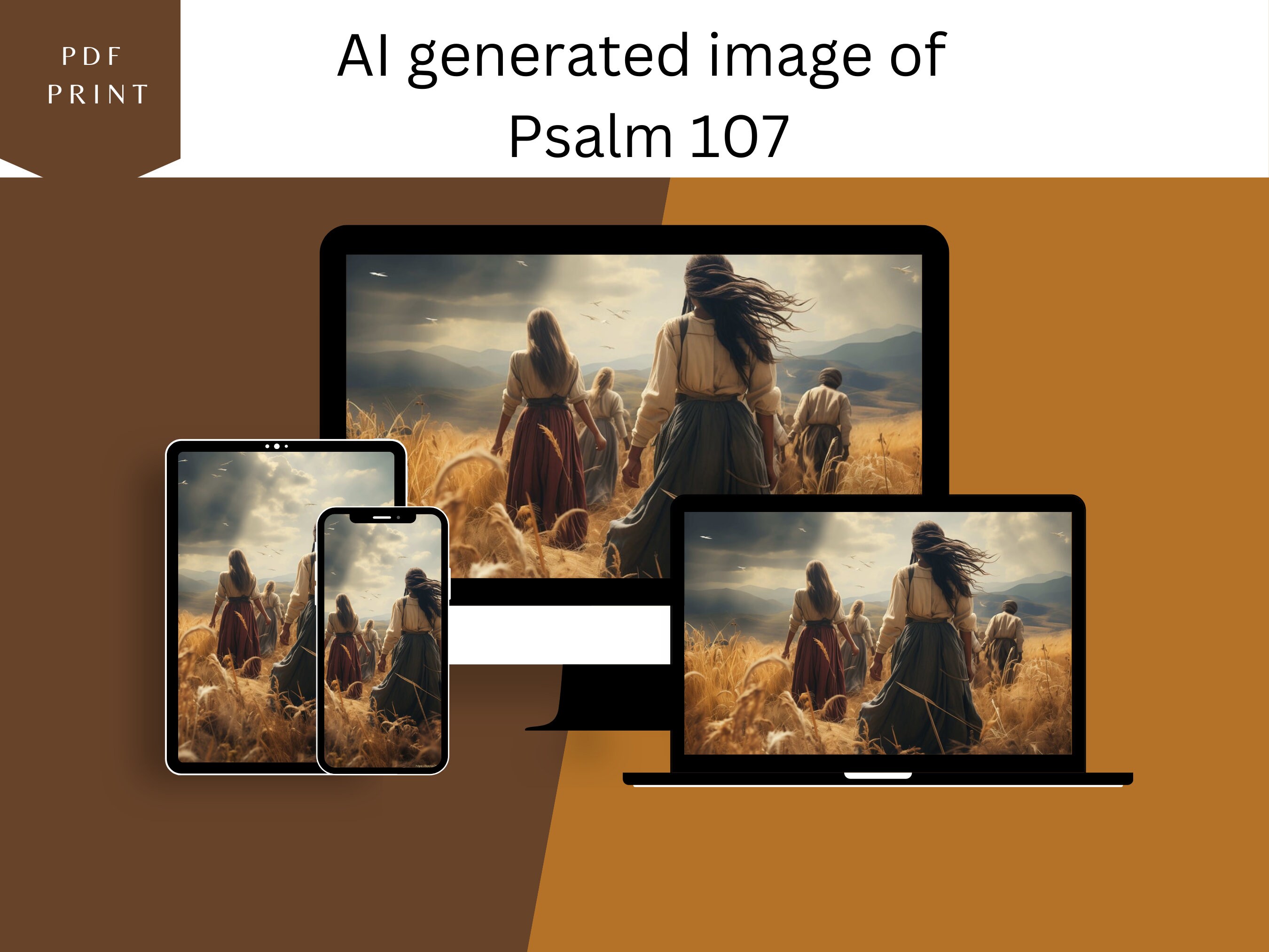 AI Generated Image of Psalm 107, Digital Print, Digital Art, Wall Art ...