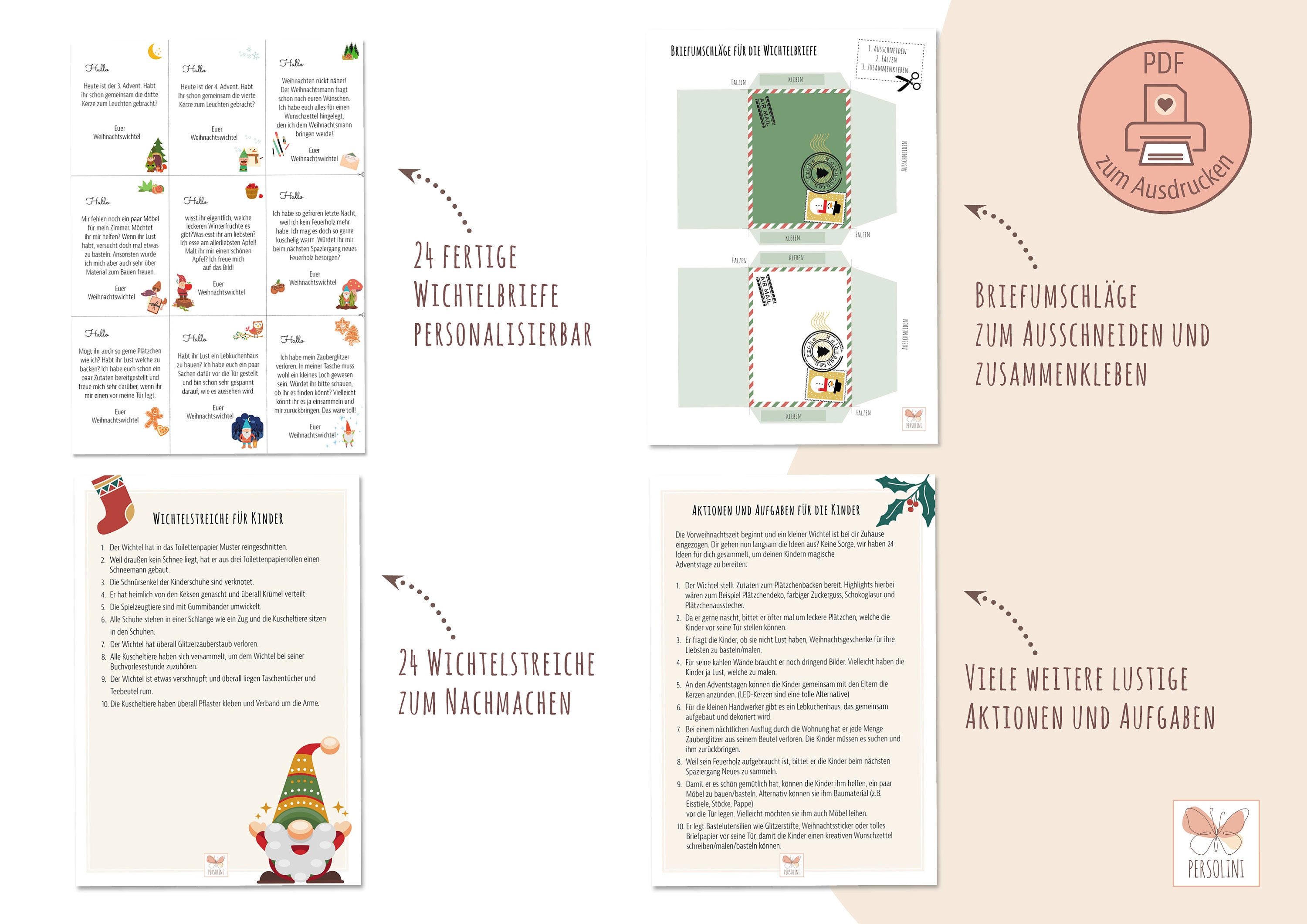 Secret Santa Letters to Print Out Download Instantly Secret Santa ...