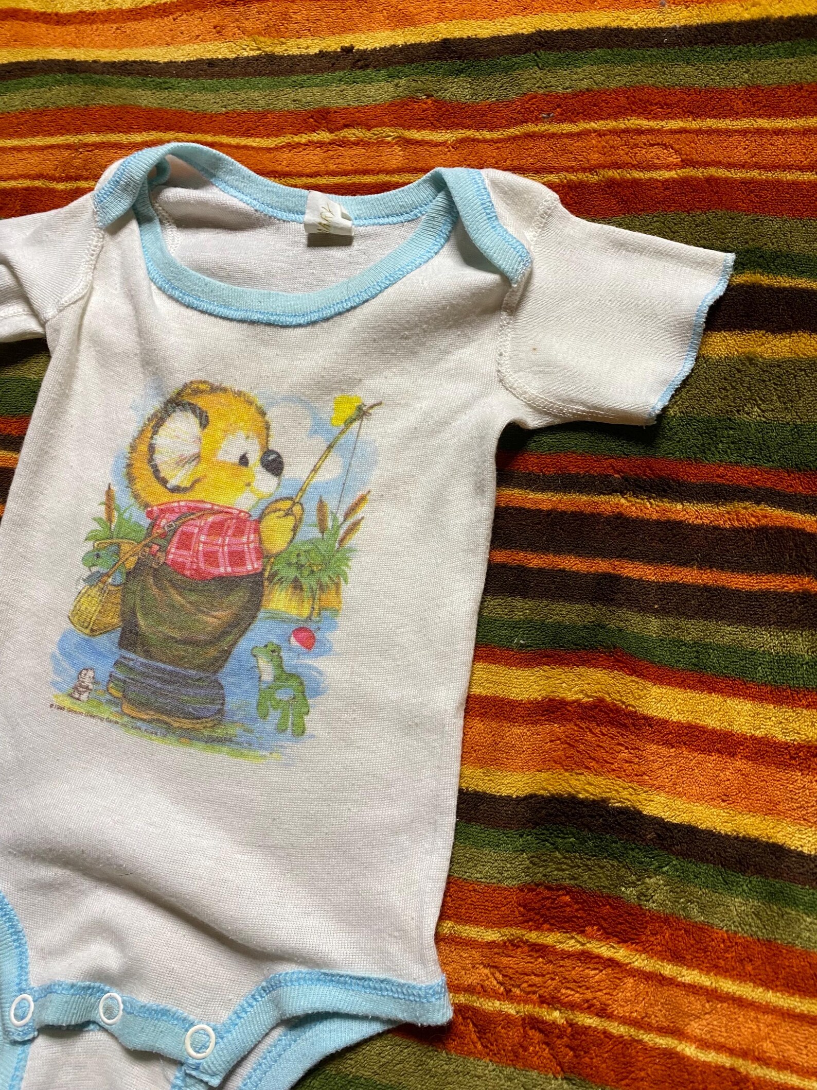 Cute Newborn Fishing Teddy Bear Onesie - Etsy