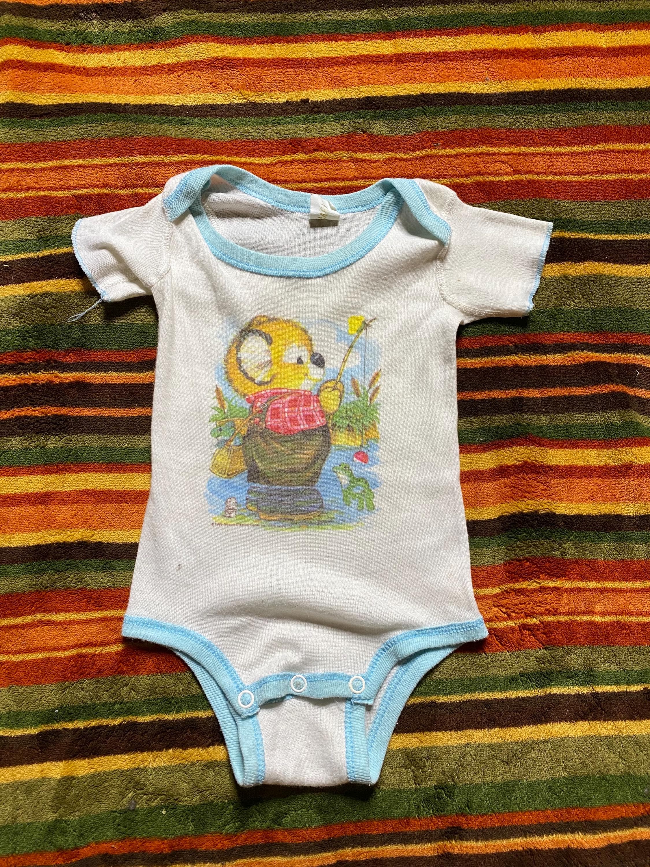 Cute Newborn Fishing Teddy Bear Onesie - Etsy