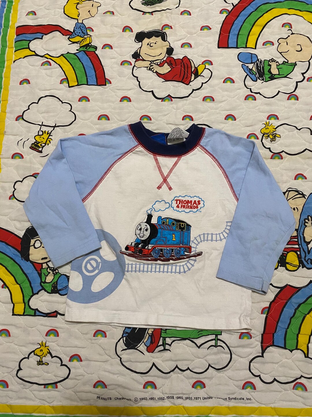 Kids Thomas the Train Long Sleeve Shirt Size 3T Measurements in Pics - Etsy