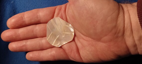 Antique Vintage Odd Triangle Shaped White Translucent… - Gem