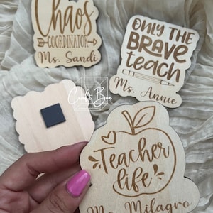 Personalized Engraved Teacher Magnet, Engraved Teacher Appreciation ...