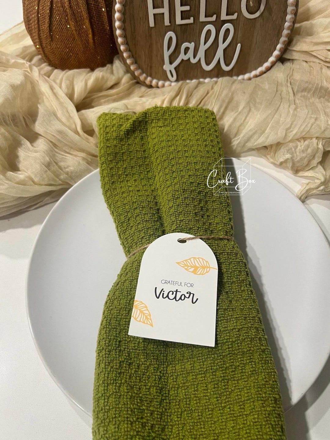 Thanksgiving Dinner Place Cards | Friendsgiving, Name Tags, Napkin Tags ...