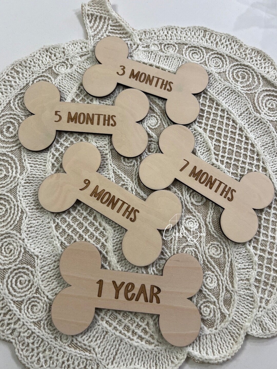Dog Milestones Wooden Markers, Pet Keepsake, Social Media Photo Prop ...