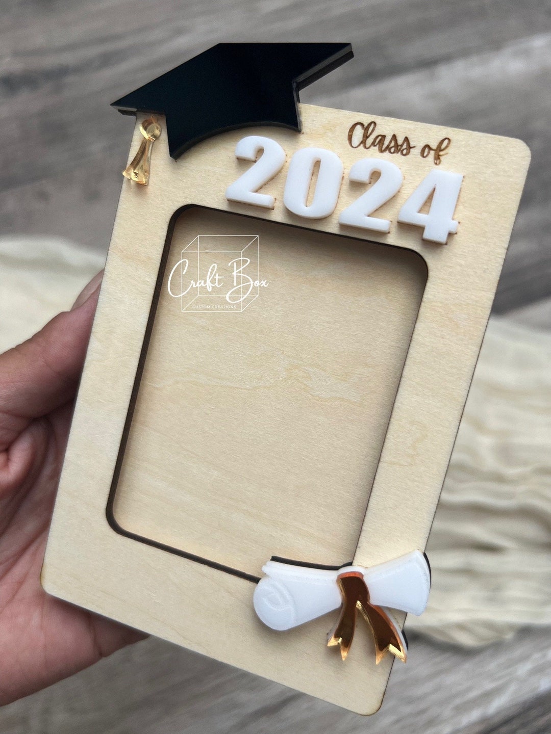 Personalized Graduation Photo Frame Magnet: Class of 2024 Gift - Etsy