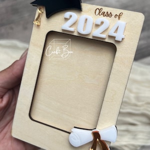 Personalized Graduation Photo Frame Magnet: Class of 2024 Gift - Etsy