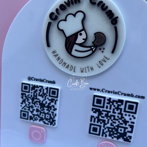 Double Arch QR Code Sign: Vendor Display With Card Holder - Etsy