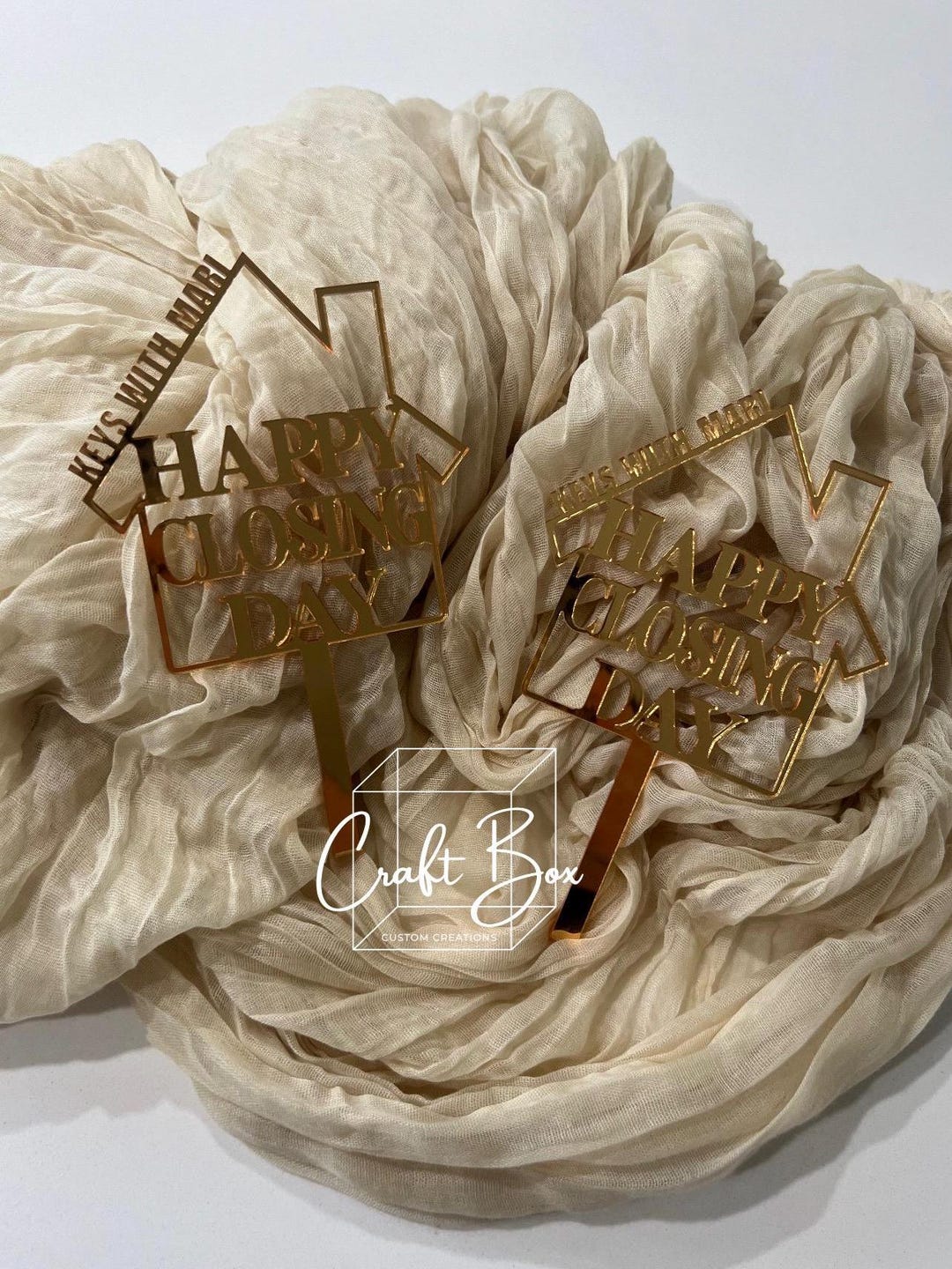 Custom Closing Day Cake Topper: Realtor Sold Home Decoration - Etsy