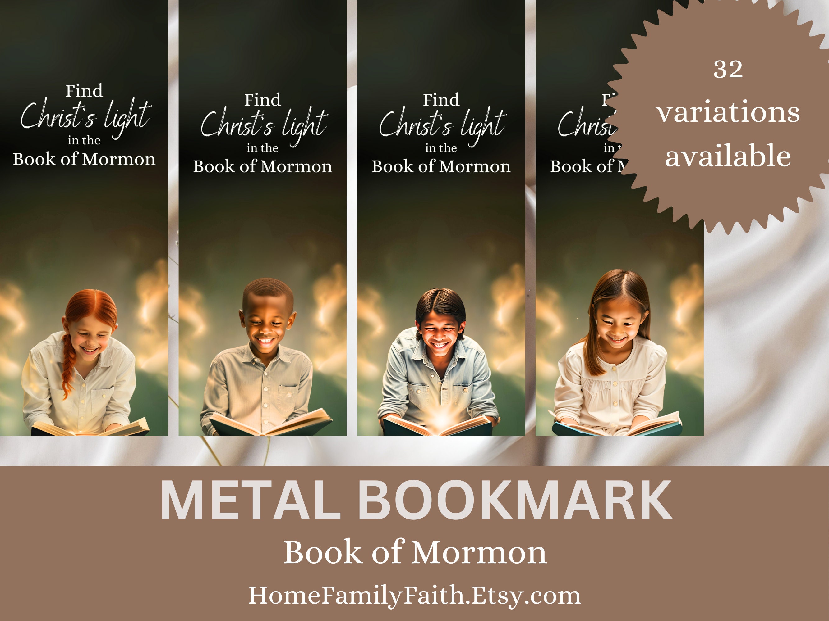 Metal Book of Mormon Bookmark Christ's Light 2024 Come Follow Me LDS ...