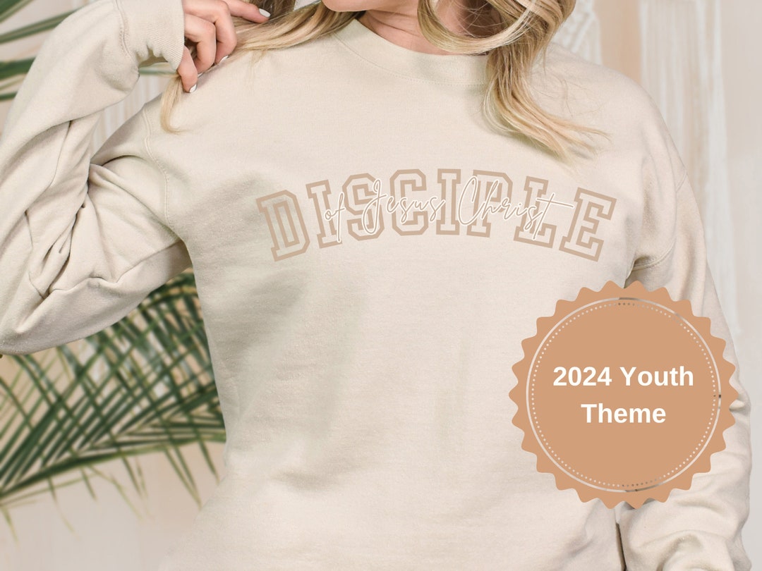 Retro Sweatshirt Disciple of Jesus Vintage Sweatshirt College Letters ...