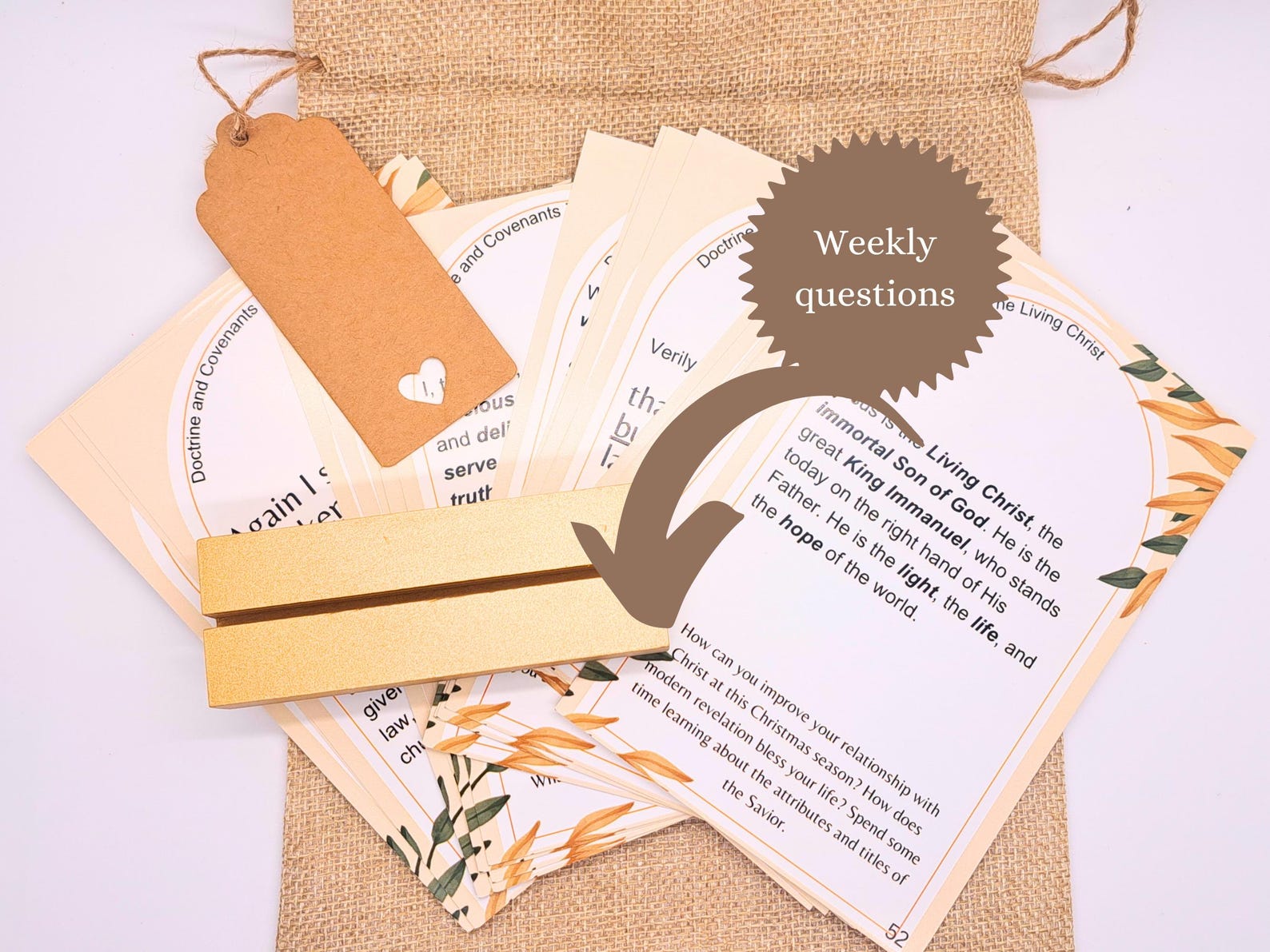 Weekly Scripture Cards With Bag and Stand Doctrine and Covenants 2025 ...